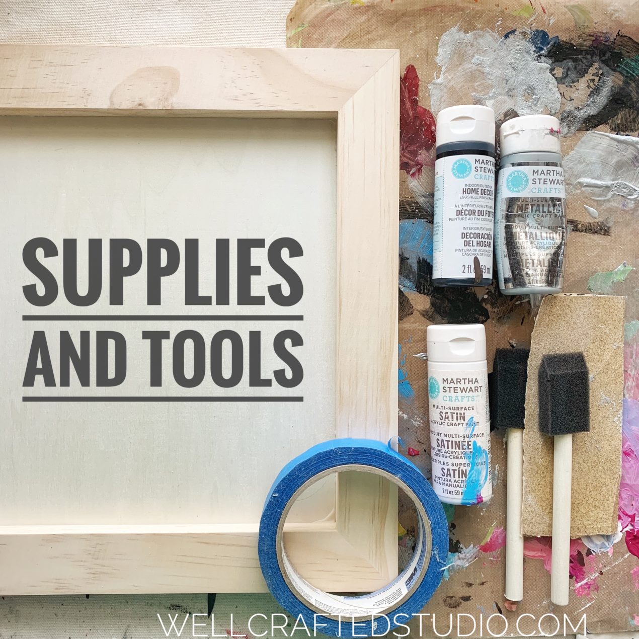 Get the Look of Galvanized Metal with Craft Paints - Well Crafted Studio