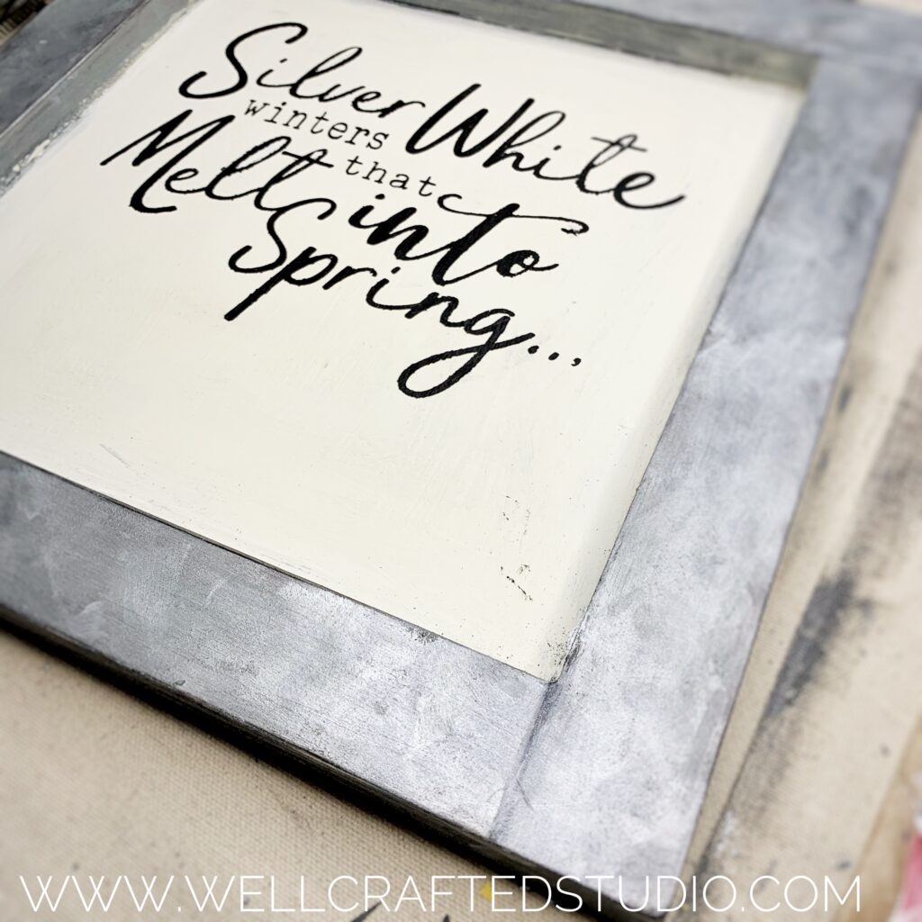 Get the Look of Galvanized Metal with Craft Paints - Well Crafted Studio