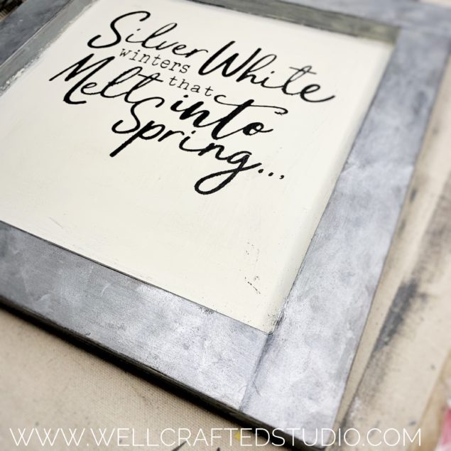 Get the Look of Galvanized Metal with Craft Paints - Well Crafted Studio