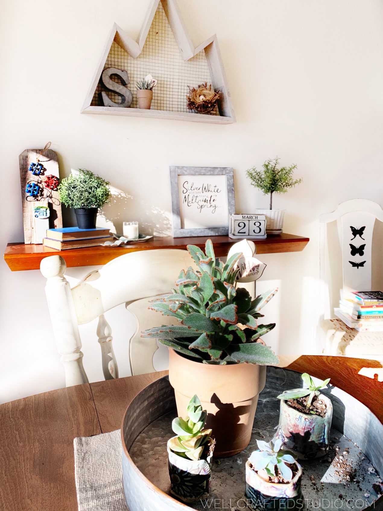 Get the Look of Galvanized Metal with Craft Paints - Well Crafted Studio