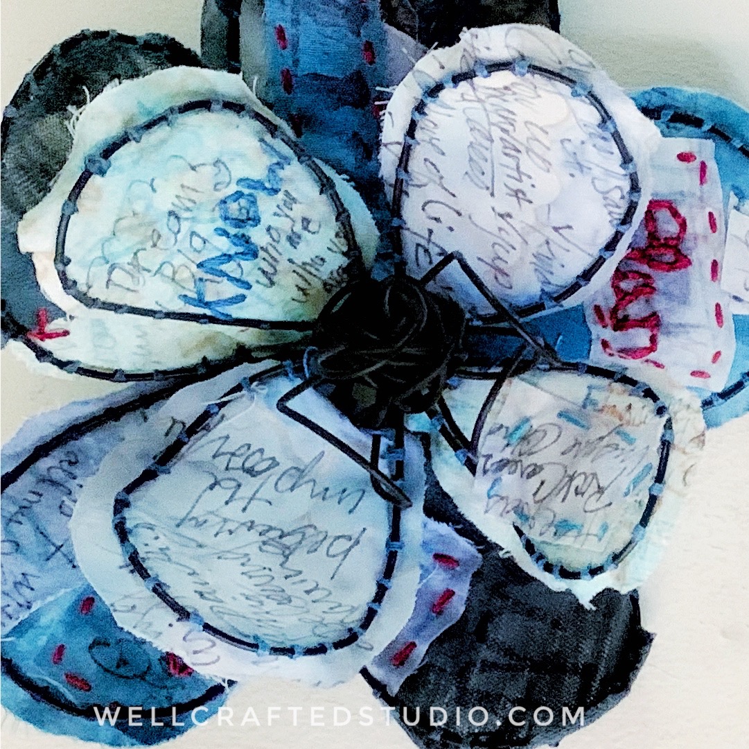 Stitched Wire Flower Tutorial Video - Well Crafted Studio