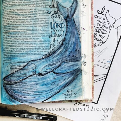 Bible Art Journaling- Creating in Your Bible - Well Crafted Studio