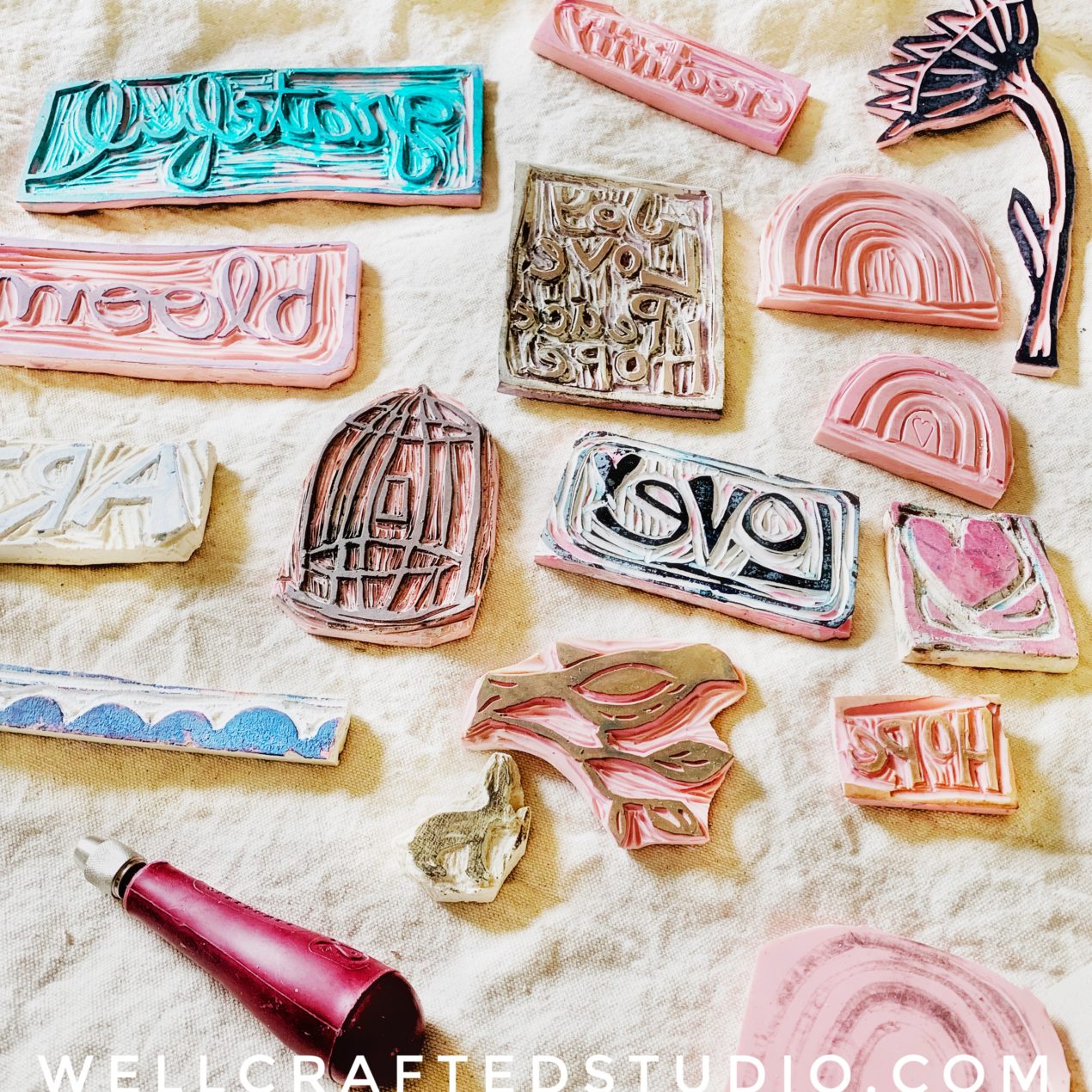 How to Make Your Own Rubber Stamps - Well Crafted Studio