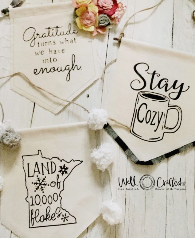 Best Selling Canvas Banner with Cricut Iron On Vinyl - Well Crafted Studio
