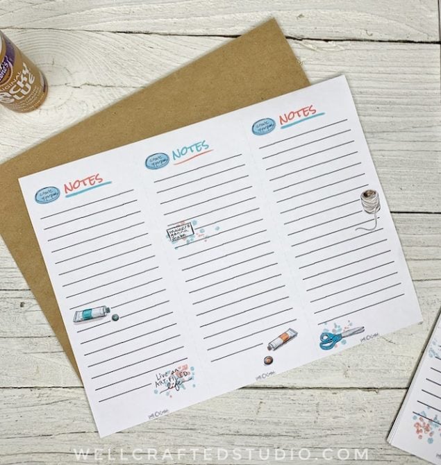 How to Make a DIY Tear-Off Notepad - Well Crafted Studio