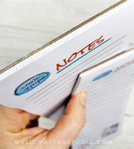 How to Make a DIY Tear-Off Notepad - Well Crafted Studio