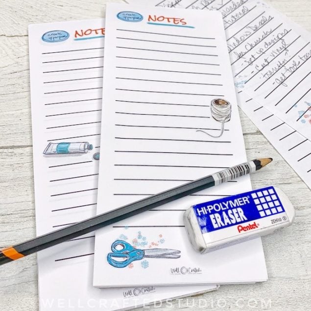 How to Make a DIY Tear-Off Notepad - Well Crafted Studio