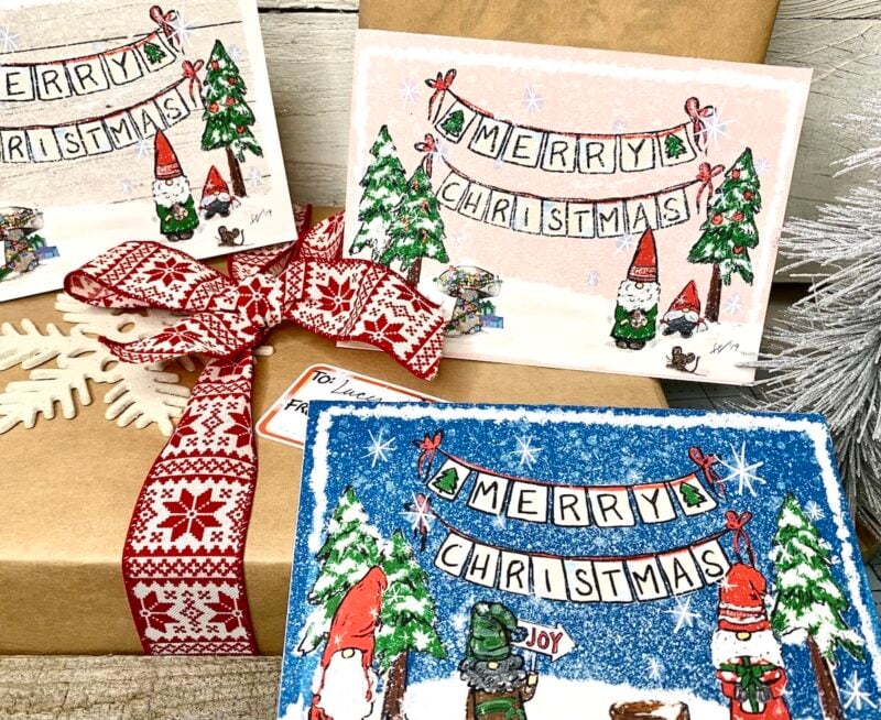 DIY Christmas Cards from Your Procreate Art - Well Crafted Studio