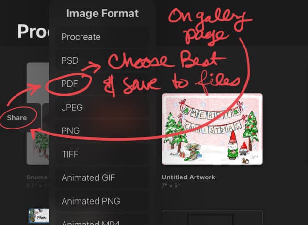 DIY Christmas Cards from Your Procreate Art - Well Crafted Studio