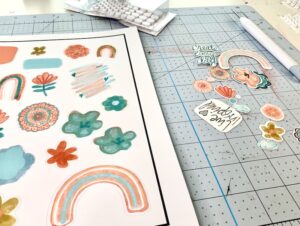 How to Make 3D Layered Stickers on Procreate with Cricut - Well Crafted ...