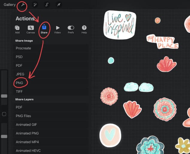 How to Make 3D Layered Stickers on Procreate with Cricut - Well Crafted ...