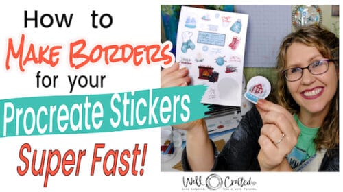 How to Make 3D Layered Stickers on Procreate with Cricut - Well Crafted ...