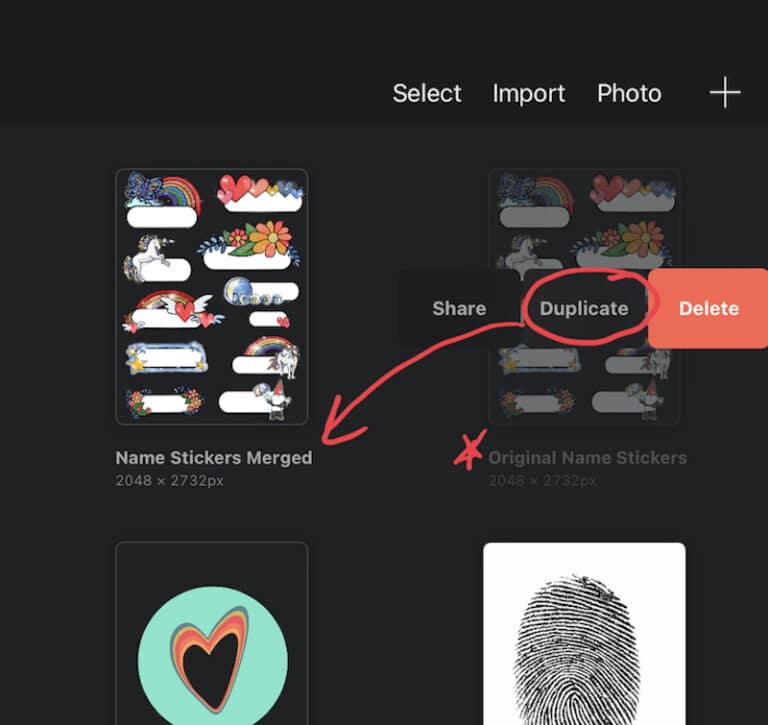 How to Make Easy Name Stickers on Procreate - Well Crafted Studio
