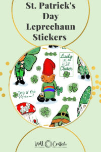 DIY Leprechaun Stickers to Cut with a Cricut - Well Crafted Studio