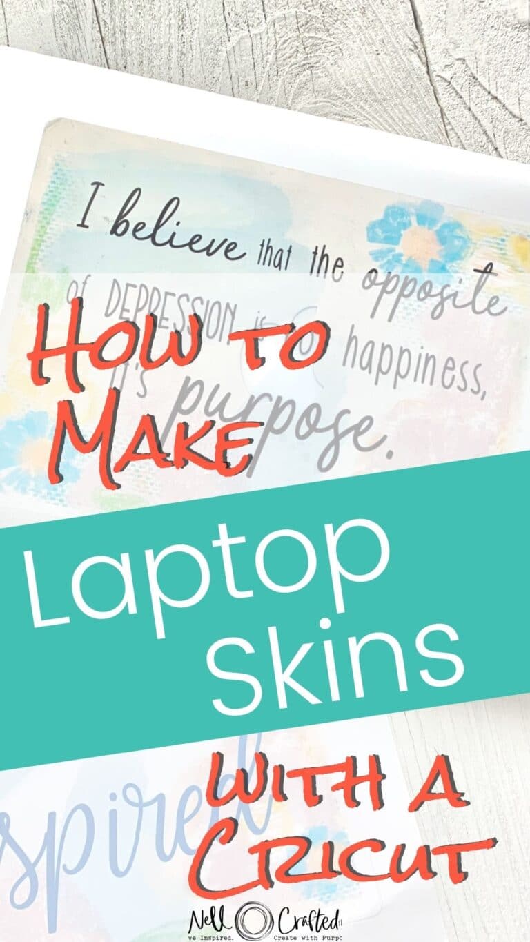 Easy DIY Laptop Decal with a Cricut - Well Crafted Studio