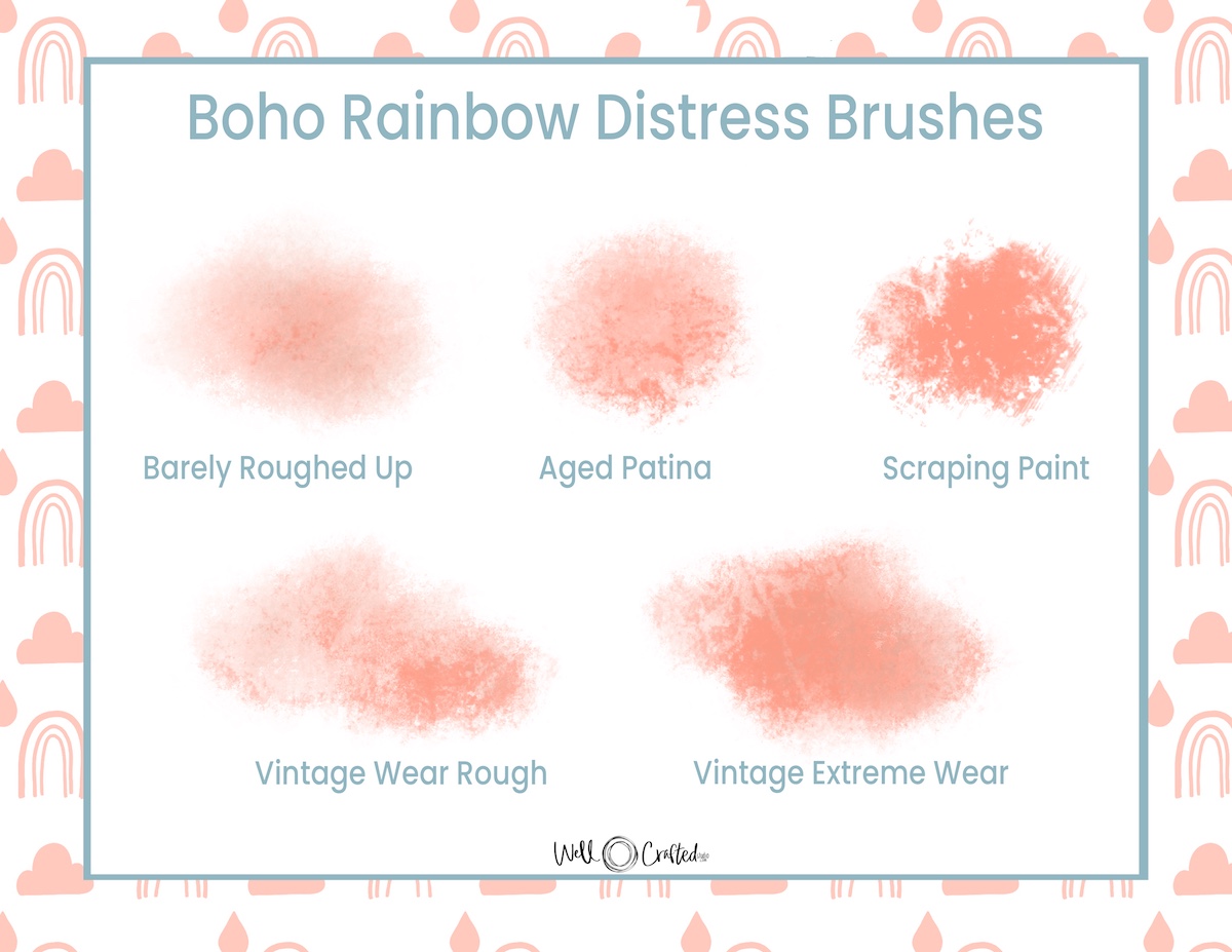 Boho Rainbow Procreate Bundle Offer - Well Crafted Studio