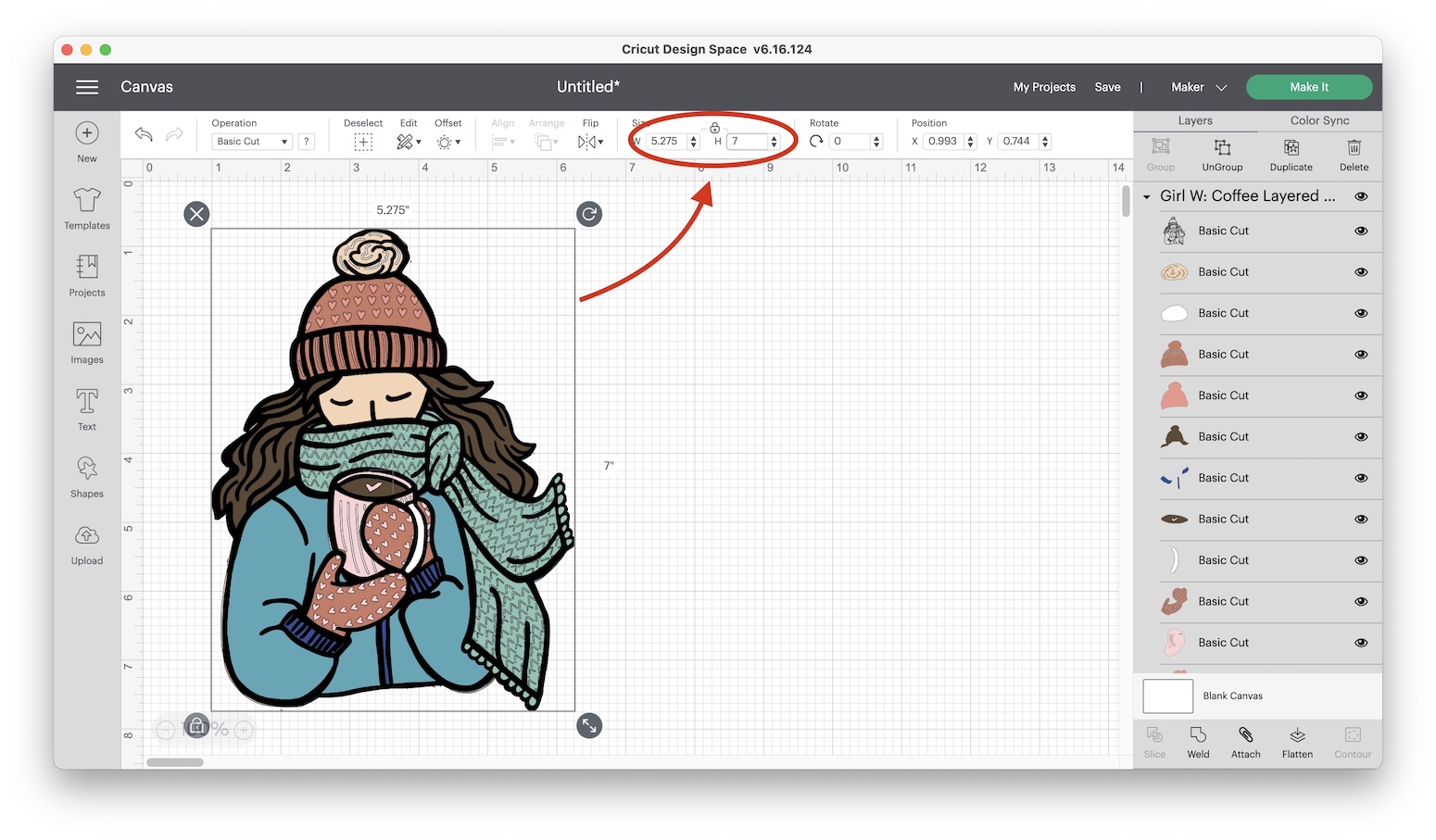 Make a Layered Paper Design of a Girl with Mug - Well Crafted Studio