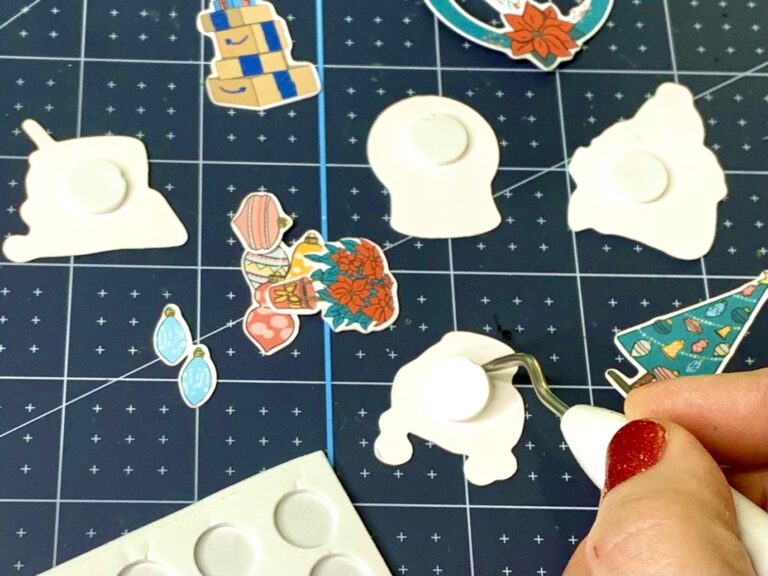 How to Make Layered Gift Tag Stickers with Cricut - Well Crafted Studio