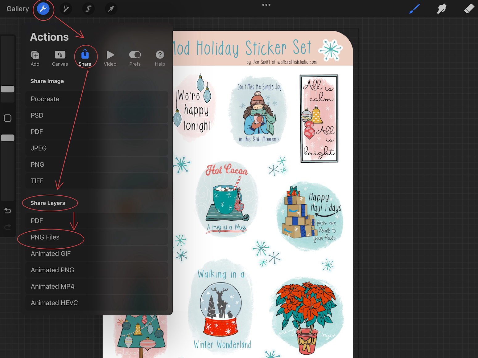 How to Make Sticker Backing Sheets with Procreate and Cricut - Well ...