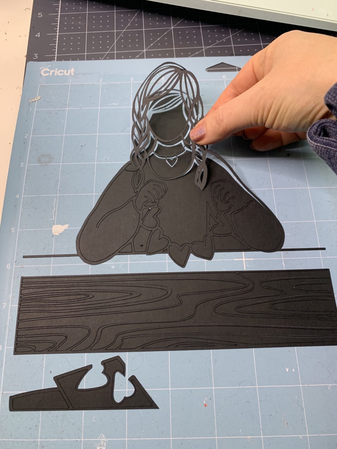 Make a Layered Paper Design of a Girl with Mug - Well Crafted Studio