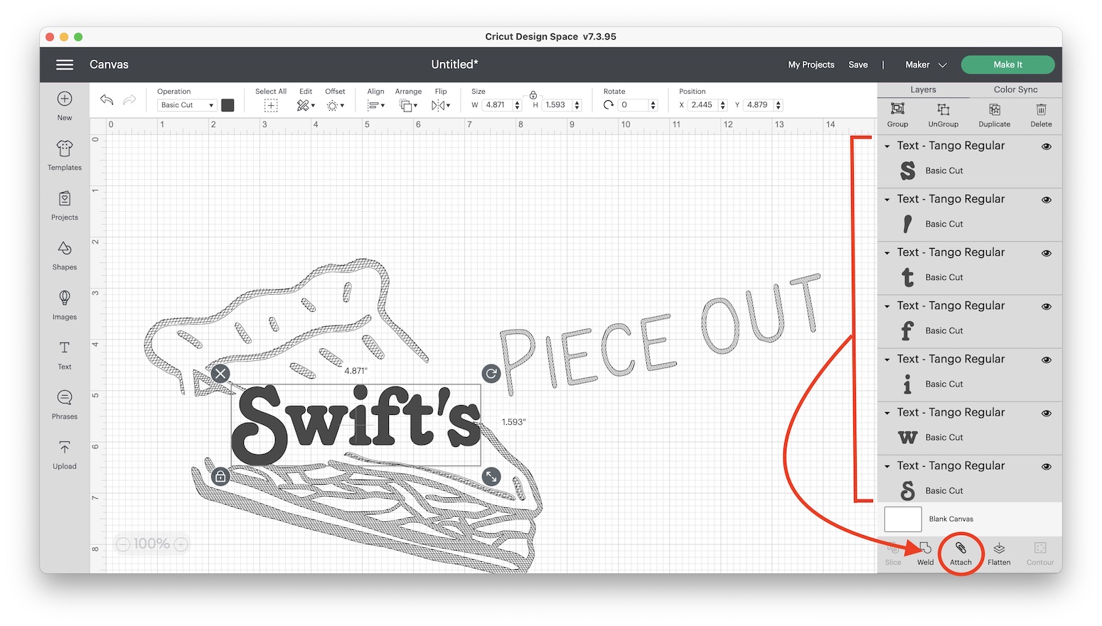 How to Use Offset to Add Line Fill in Cricut Design Space - Well ...