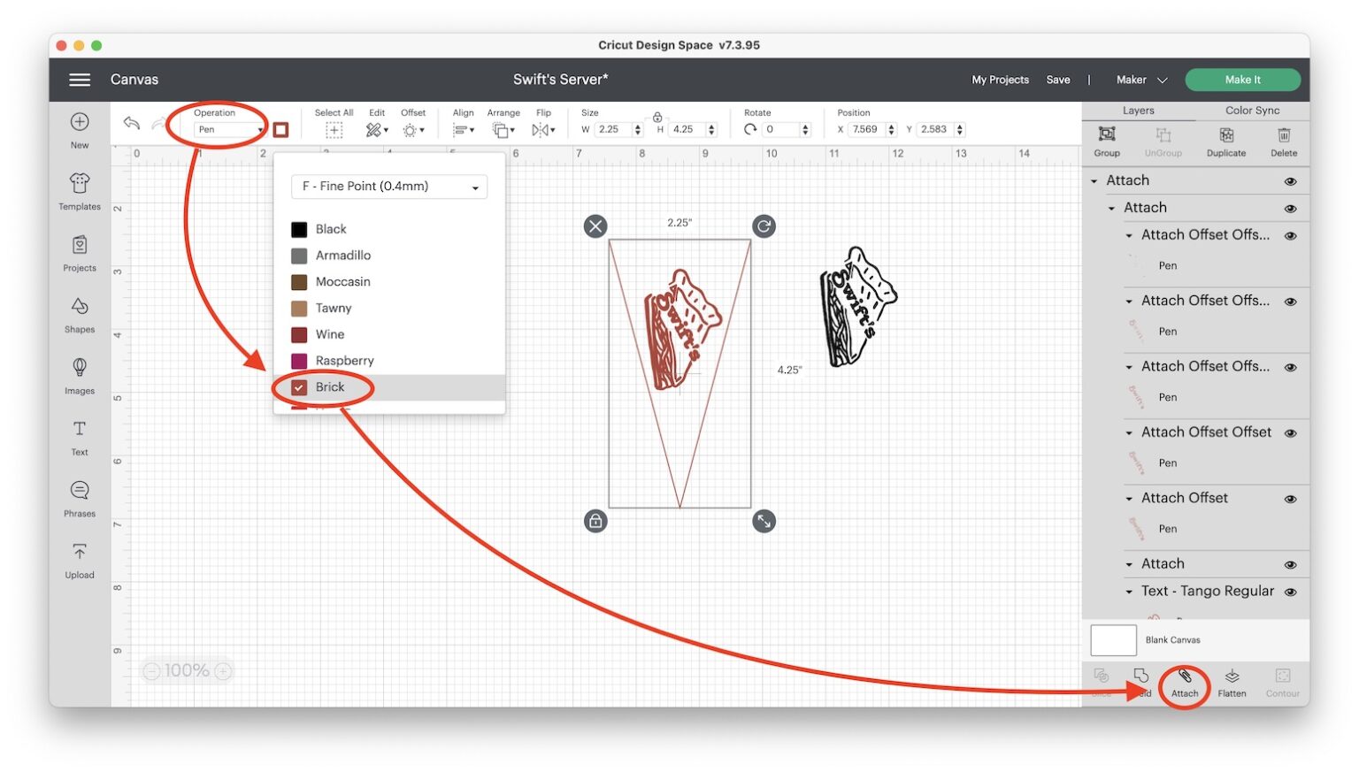 How to Use Offset to Add Line Fill in Cricut Design Space - Well ...