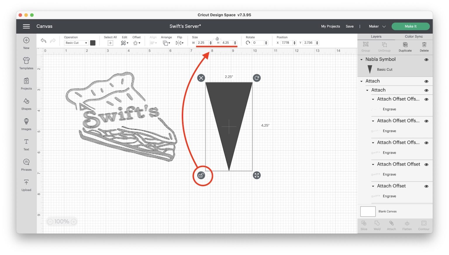 How to Use Offset to Add Line Fill in Cricut Design Space - Well ...