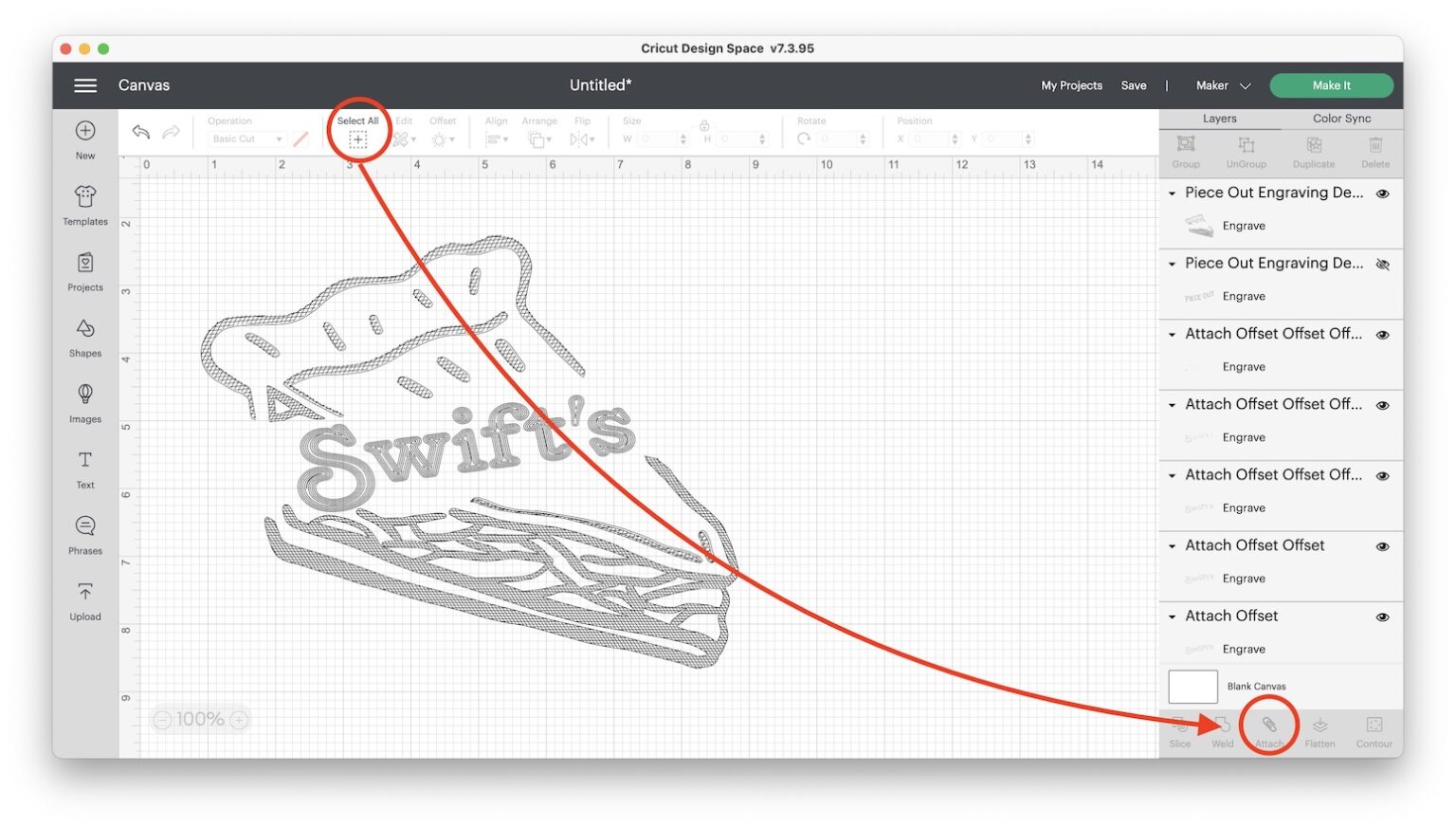How to Use Offset to Add Line Fill in Cricut Design Space - Well ...