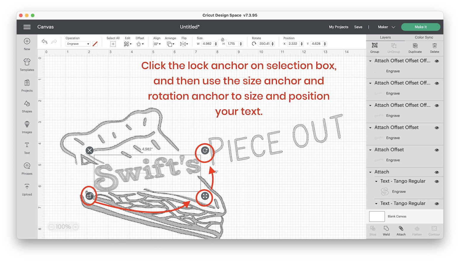 How to Use Offset to Add Line Fill in Cricut Design Space - Well ...