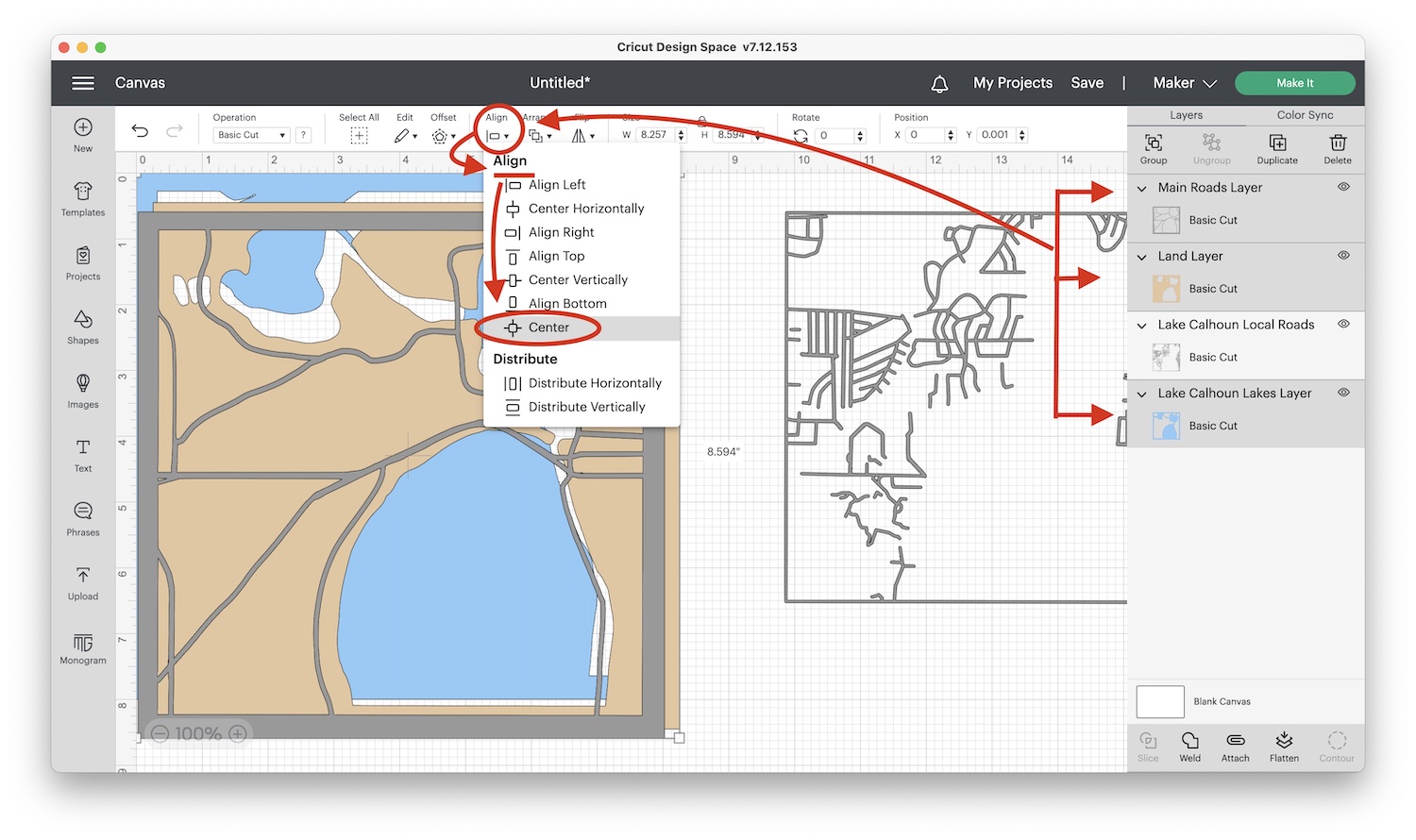 How to Make Layered Maps with Cricut - Well Crafted Studio