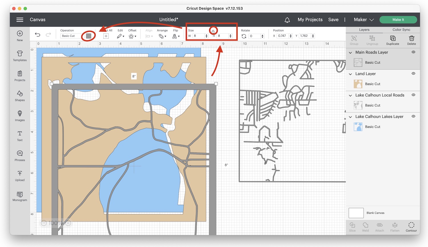 How to Make Layered Maps with Cricut - Well Crafted Studio