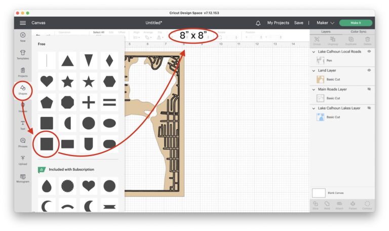 How to Make Layered Maps with Cricut - Well Crafted Studio