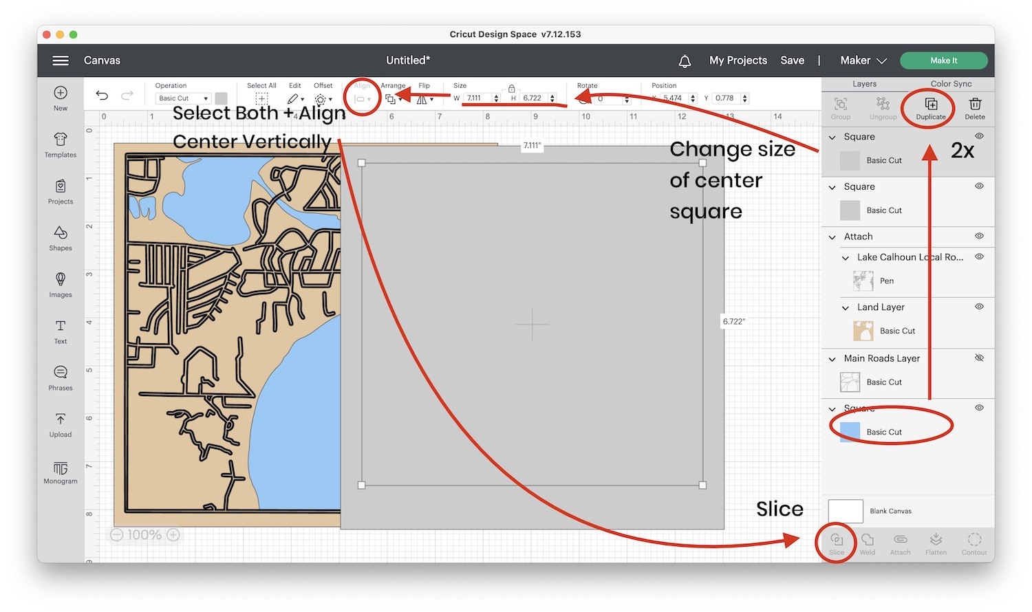 How to Make Layered Maps with Cricut - Well Crafted Studio