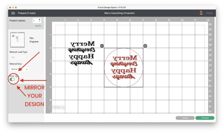 How to Engrave Mirror Ornaments with Cricut - Well Crafted Studio