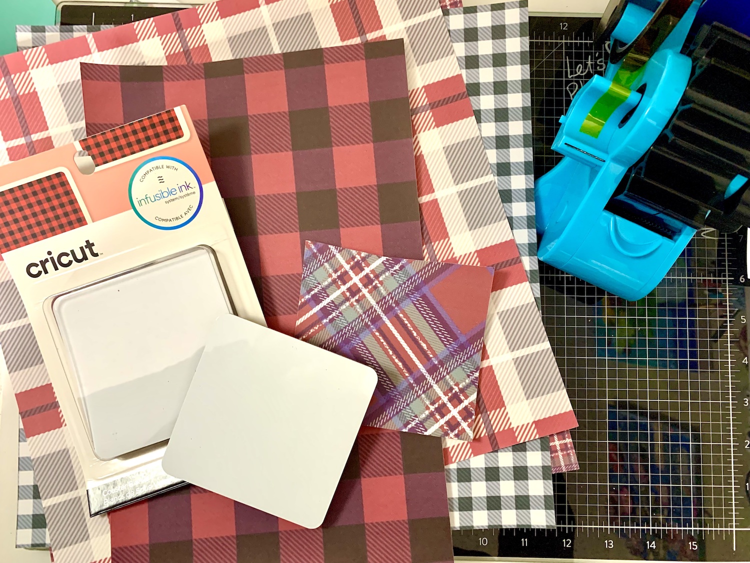 How to Engrave Infusible Ink Coasters - Well Crafted Studio
