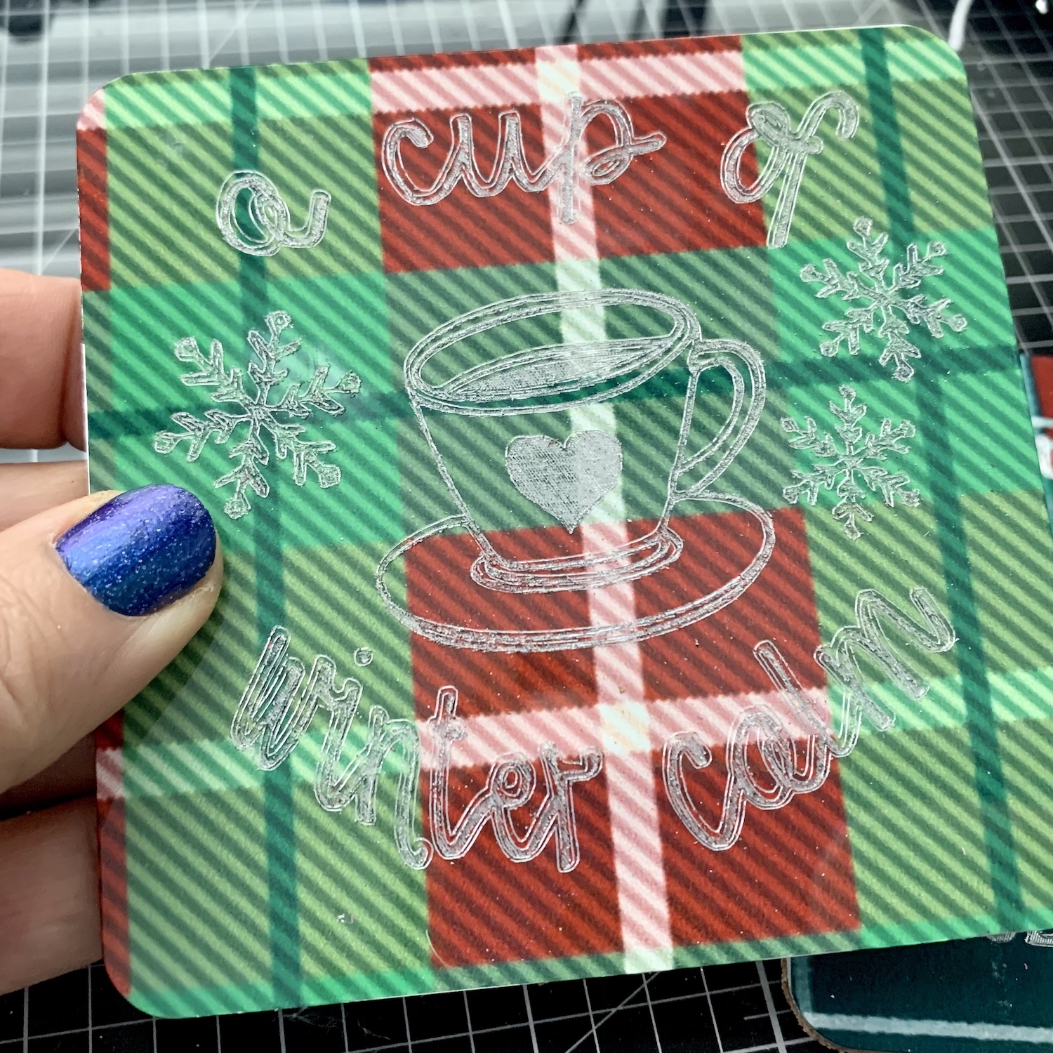 How to Engrave Infusible Ink Coasters - Well Crafted Studio
